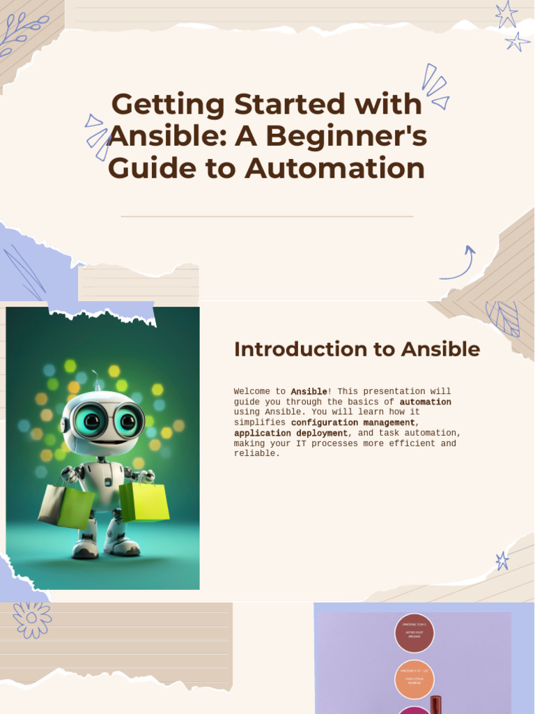 Slidesgo Getting Started With Ansible a Beginners Guide to Automation 20241021095811p8na | PDF