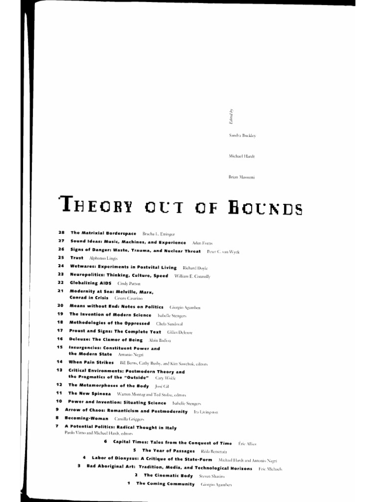 (Theory Out of Bounds) Bracha Ettinger - The Matrixial Borderspace-University of Minnesota Press ...