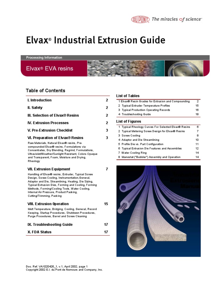 Elvax Extrusion Guide