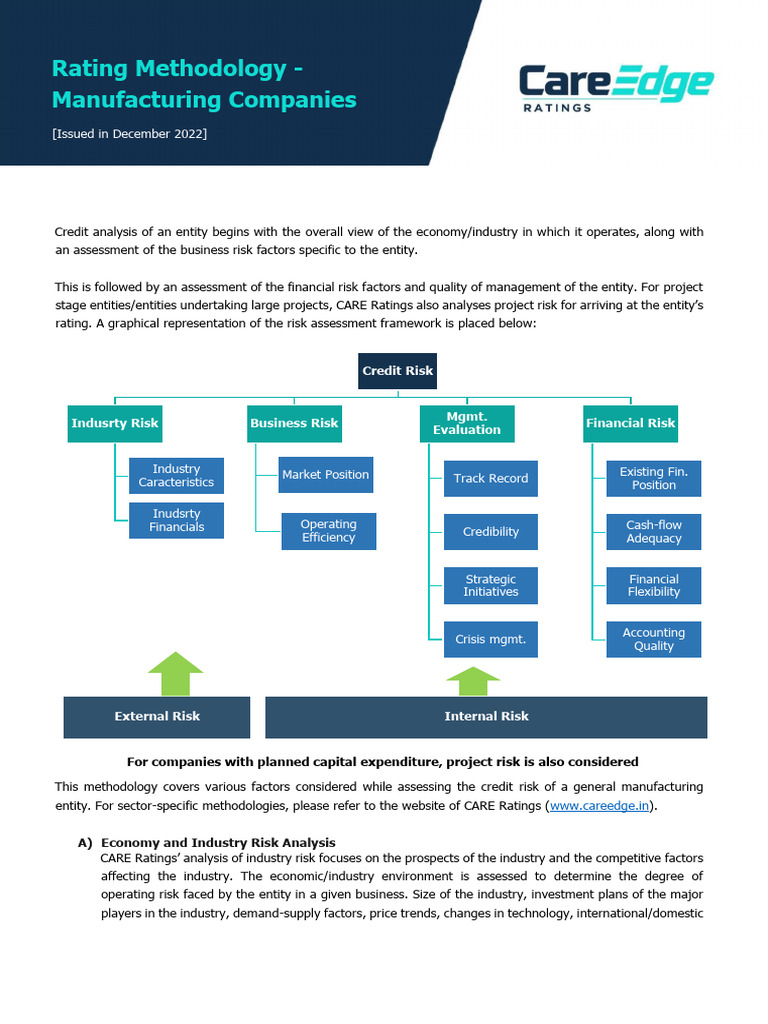 Rating Methodology - Manufacturing Companies December 2022 (14!12!22 ...