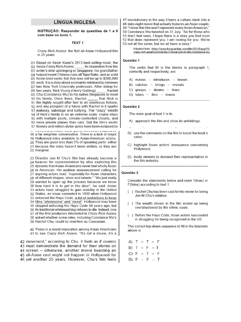 SIMULADO 1 15.10 PUC + EEAR | PDF