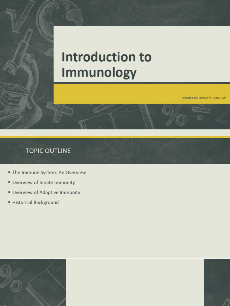 Introduction To Immunology STUDENTs | PDF | Immune System | Adaptive ...