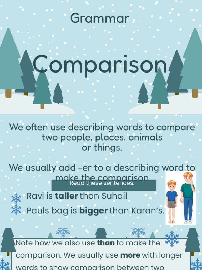 Grammar - Comparison | PDF