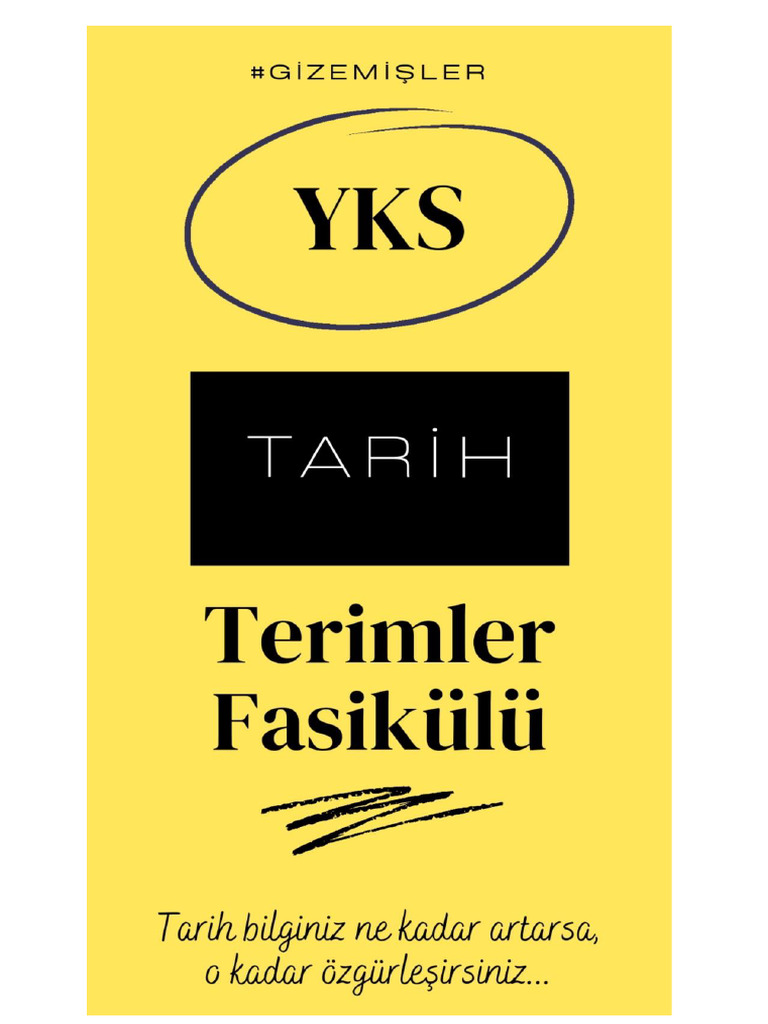 YKS Terimler Fasikulu | PDF