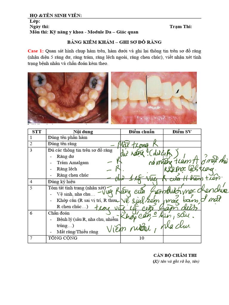 5-BK Khám RHM | PDF