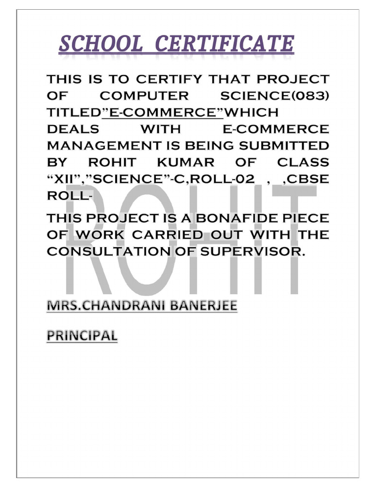 Certificate | PDF