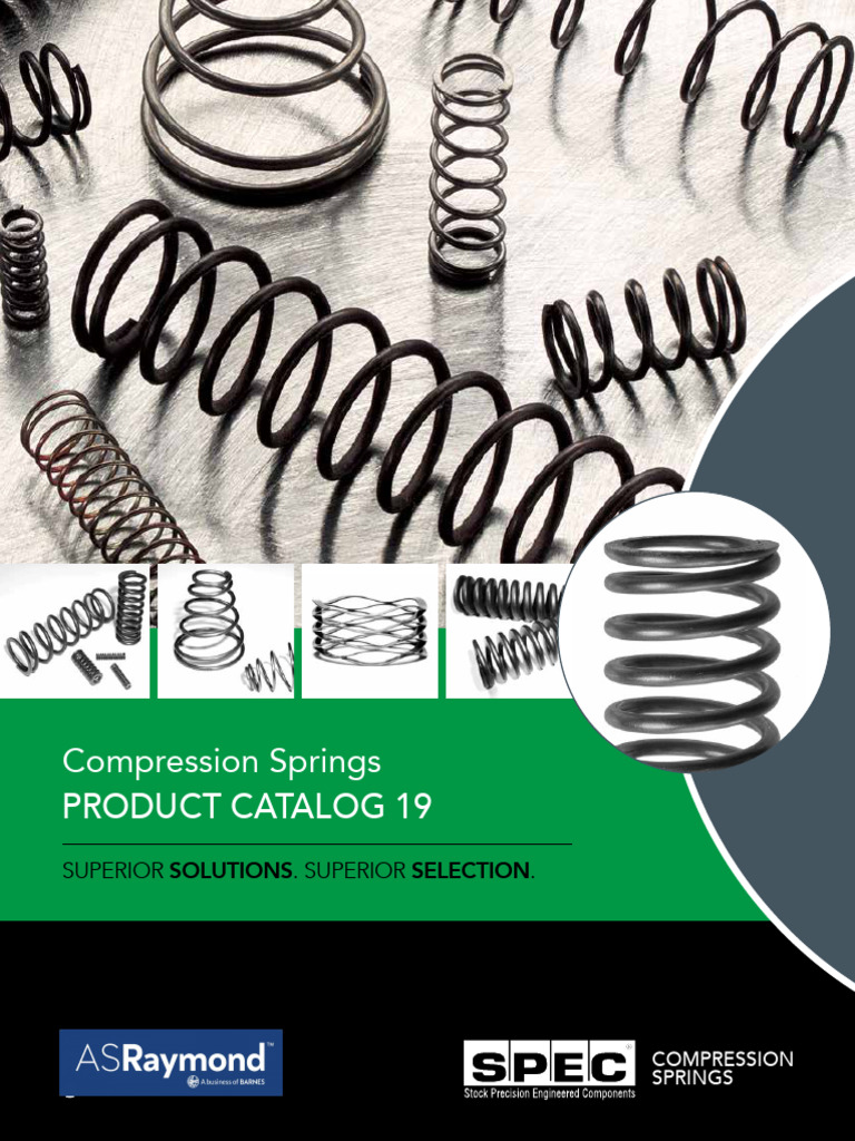 Spec Compression Springs Catalog 19 U | PDF | Wire | Stainless Steel