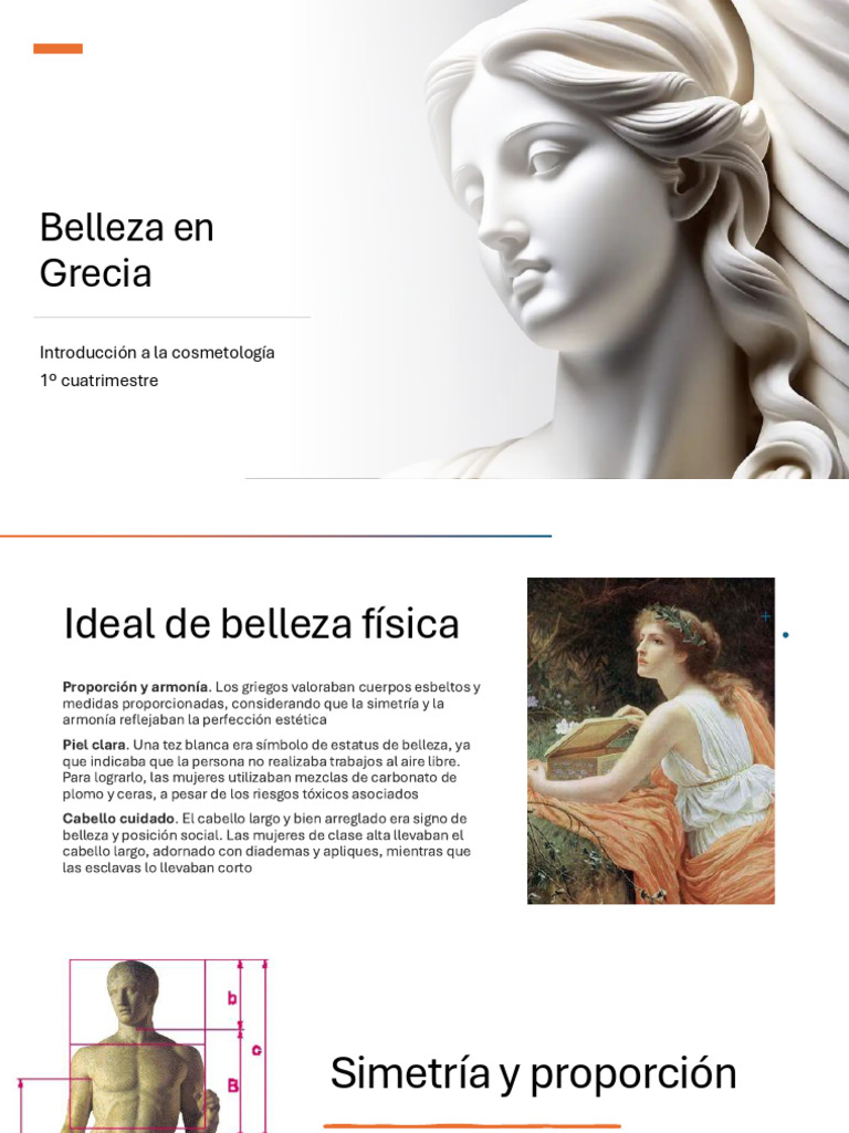 Ideal de Belleza en Grecia y Roma | PDF | Productos cosméticos | Belleza