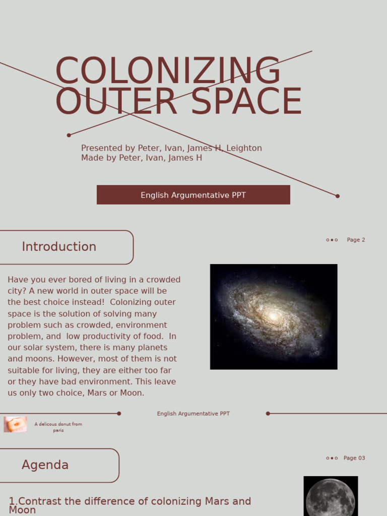 Colonize outer space | PDF | Atmosphere | Mars