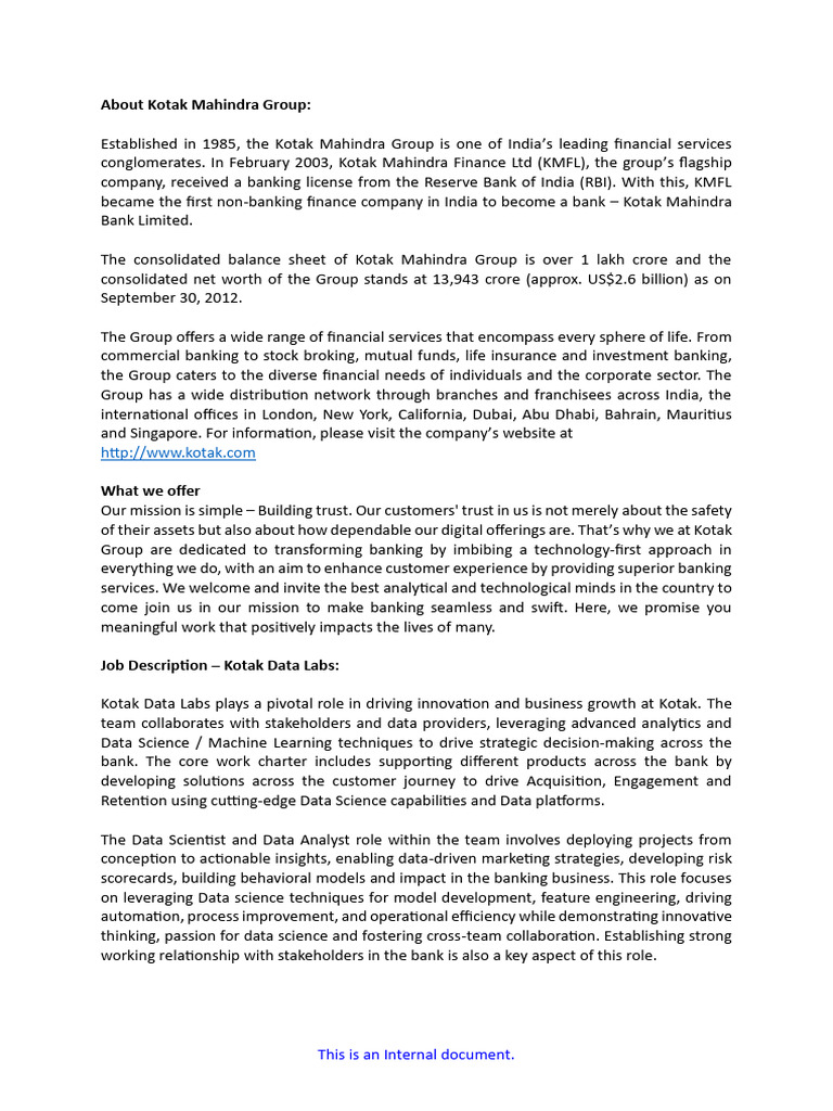 JD Data Scientist Campus | PDF | Data Science | Machine Learning