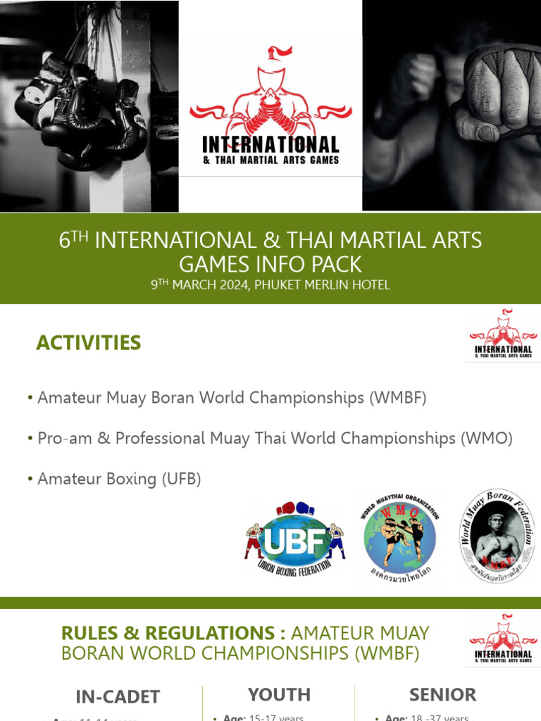 Info-Pack | PDF | Muay Thai | Individual Sports