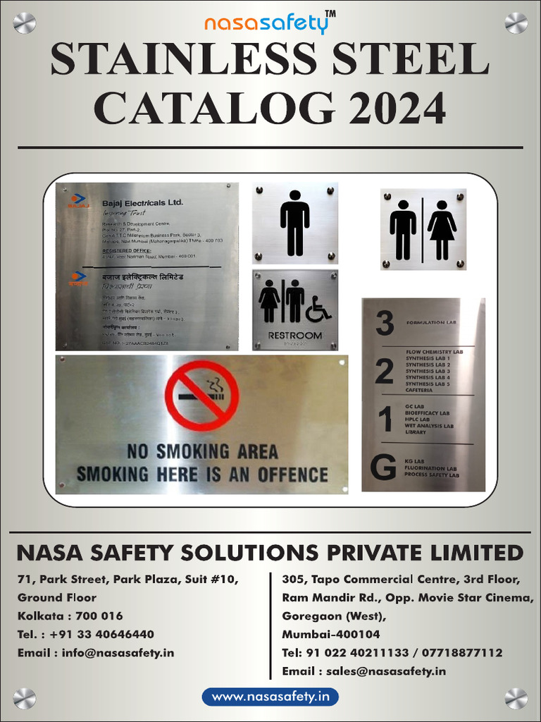 NASASAFETY STAINLESS STEEL CATALOG 2024 | PDF