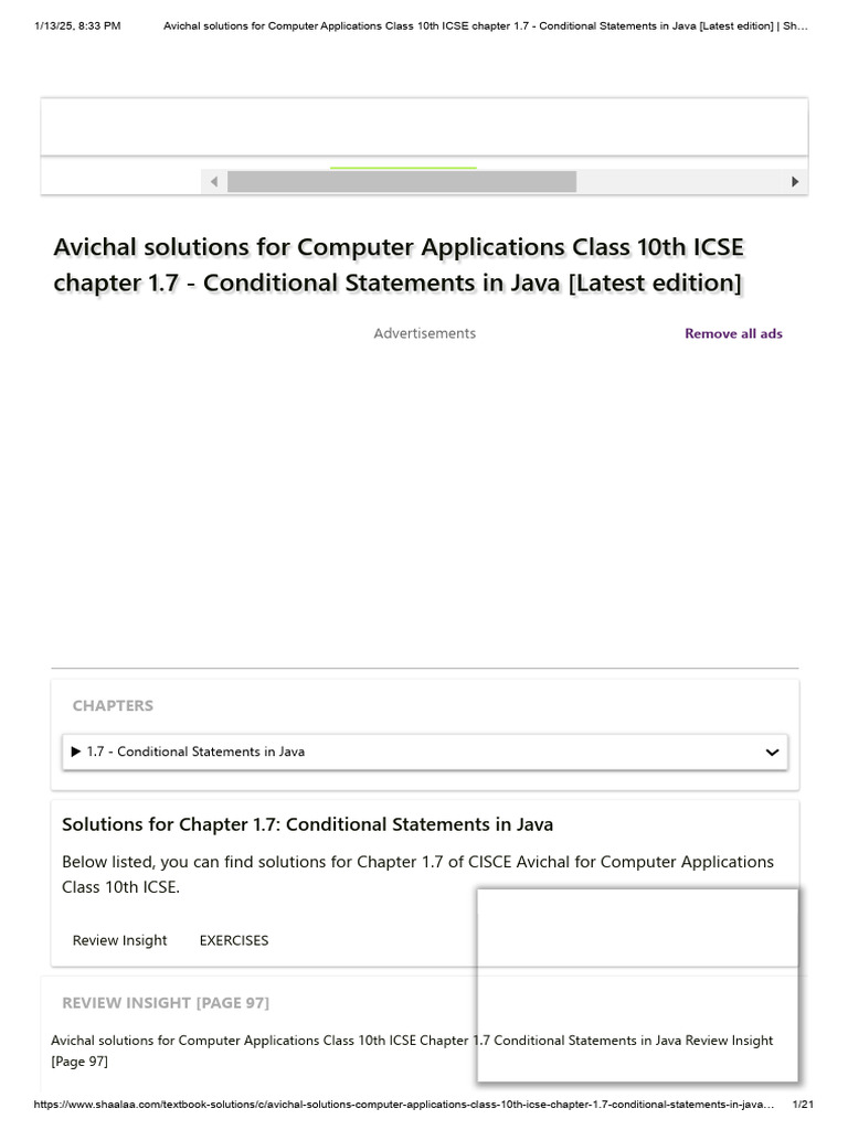 Avichal solutions for Computer Applications Class 10th ICSE chapter 1.7 ... Avichal solutions for Computer Applications Class 10th ICSE chapter 1.7 ...