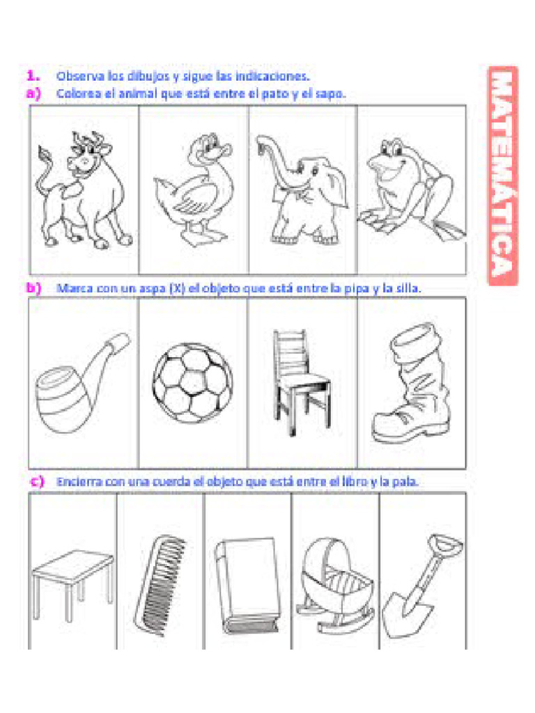 Objetos para Colorear | PDF
