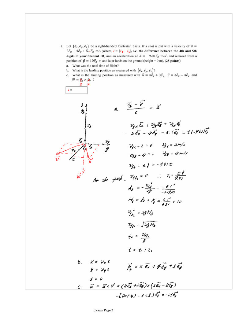 BME2102 in-ClassTest SampleQuestionSolutions | PDF