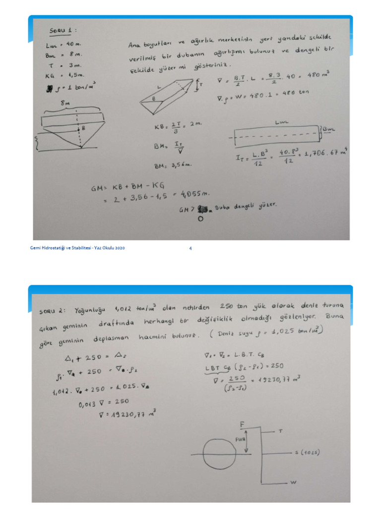 Örnek Sorular - Baslangic Stabiitesi | PDF