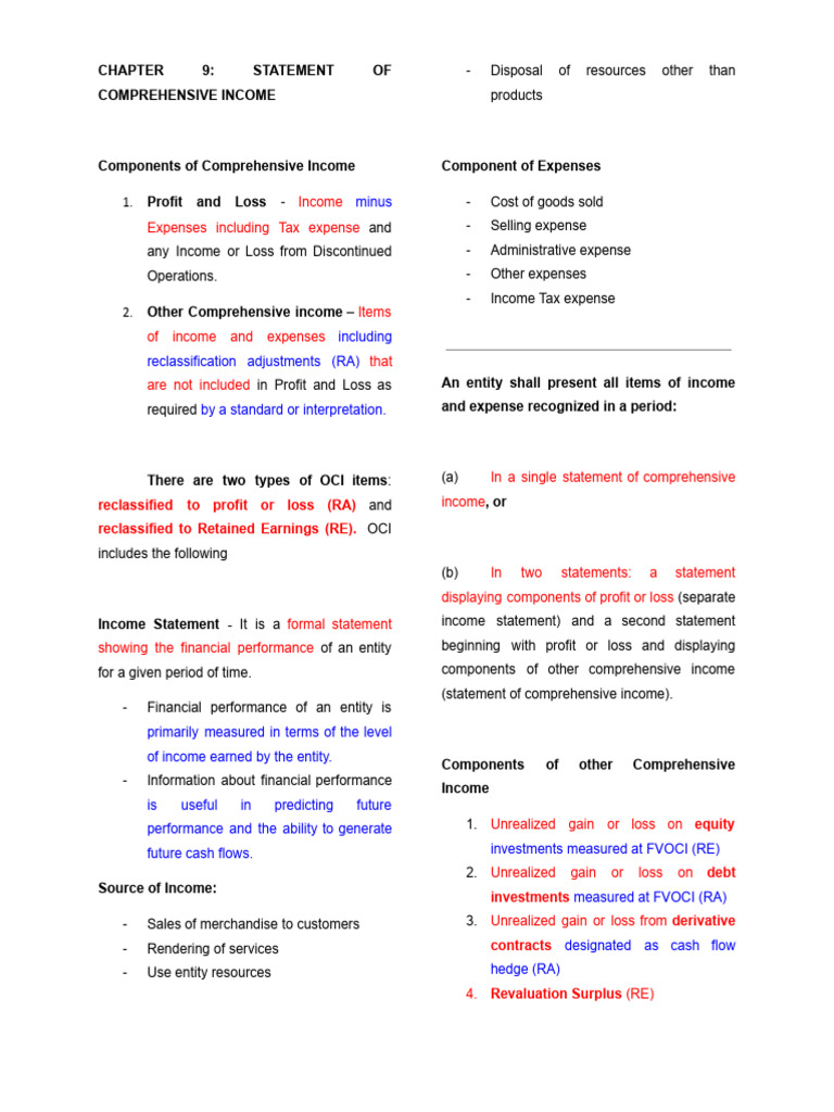 Chapter 9-14 CFAS | PDF | Income Statement | Income