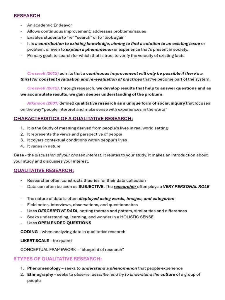 Research Reviewer(1) | PDF | Qualitative Research | Methodology