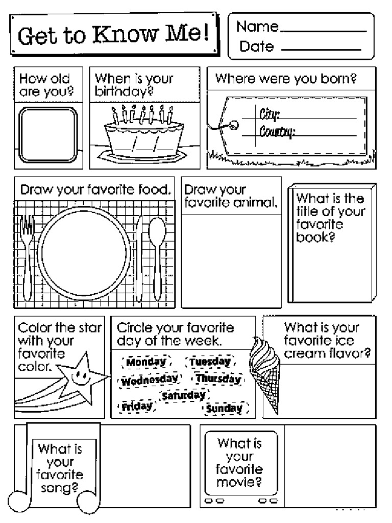 Getting to Know Me | PDF