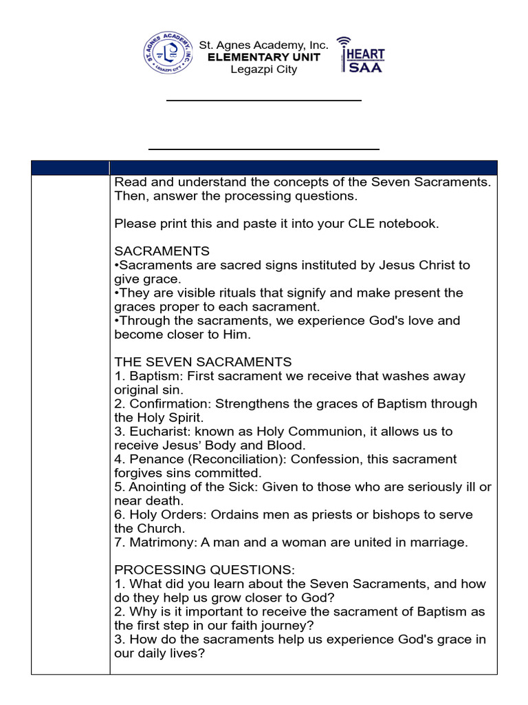 ASYNCH-ACTIVITIES-January 8-2025-GRADES-2 | PDF | Sacraments | Theology