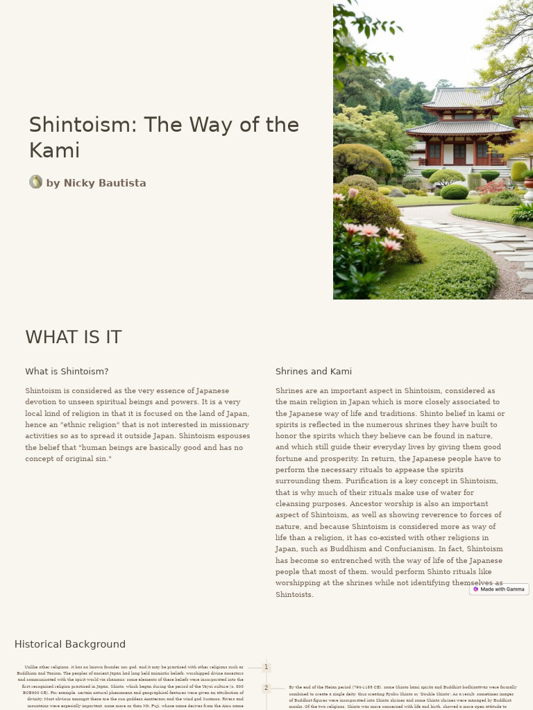 Shintoism The Way of The Kami | PDF | Shinto | Empire Of Japan