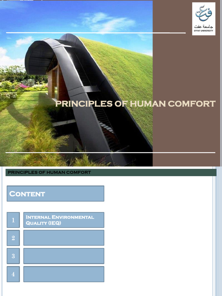 Human Comfort Principles Explained | PDF | Decibel | Physical Phenomena