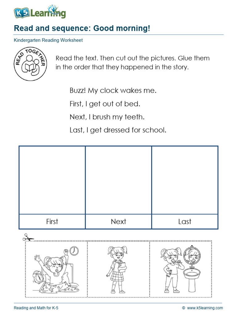K-5 Reading Sequencing Worksheet | PDF