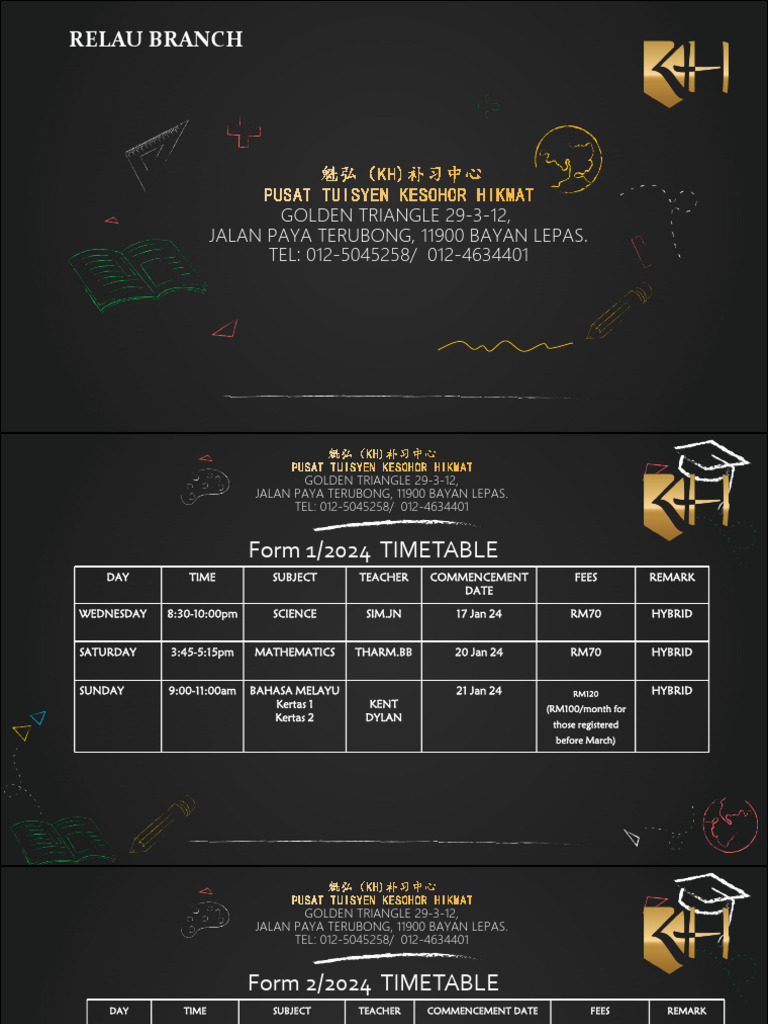 TIME TABLE 2024 | PDF | Physical Sciences | Natural Sciences