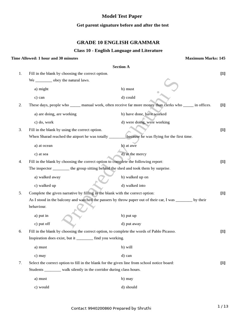 Grade 10 English Grammar 2 | PDF | Probiotic | Gastrointestinal Tract