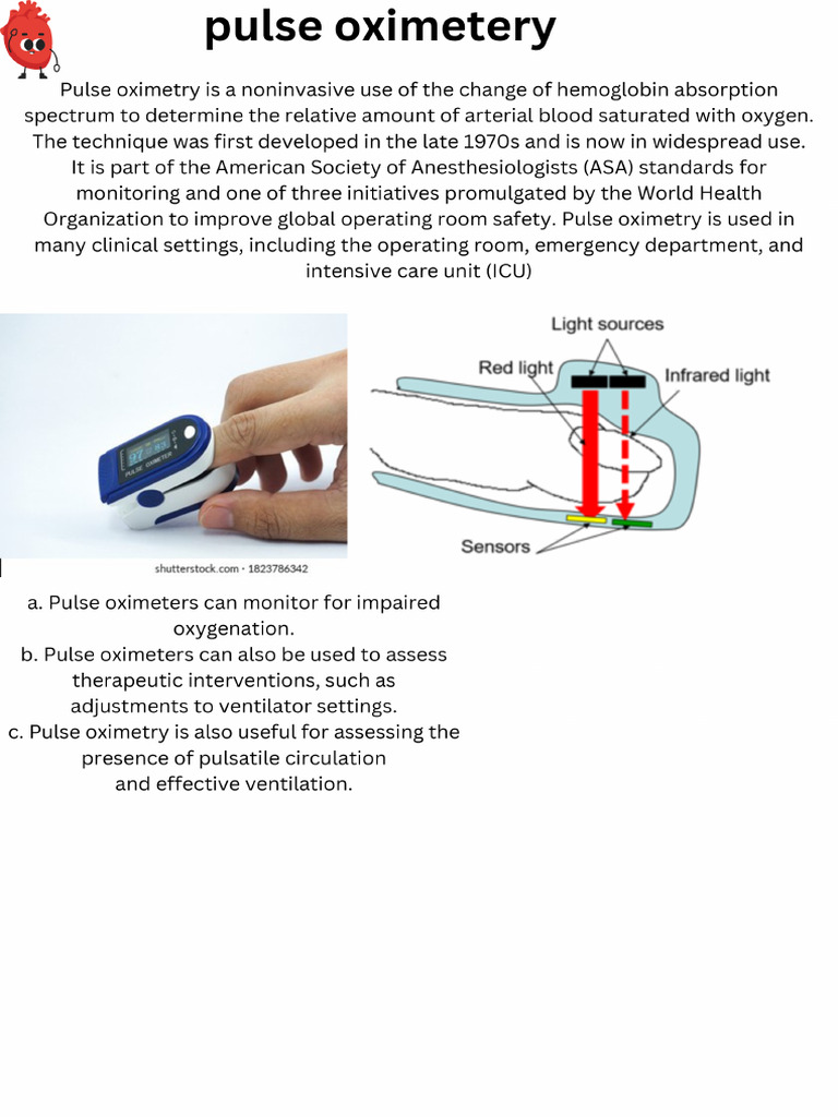 Pulse Oximetry | PDF