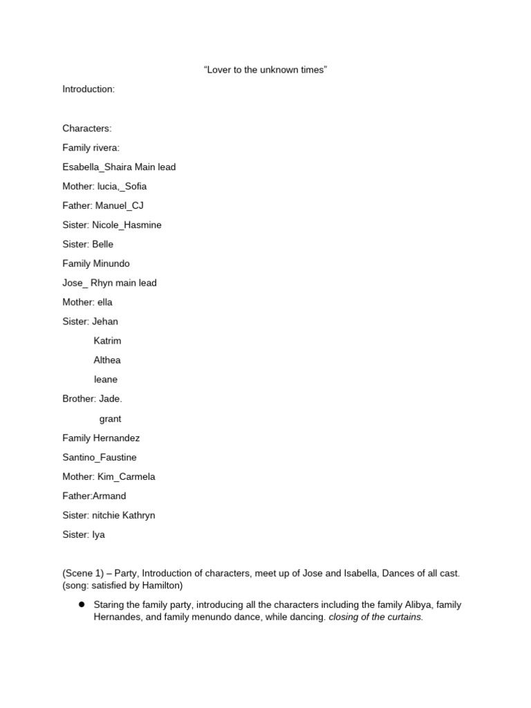 Theater Play STEM B | PDF