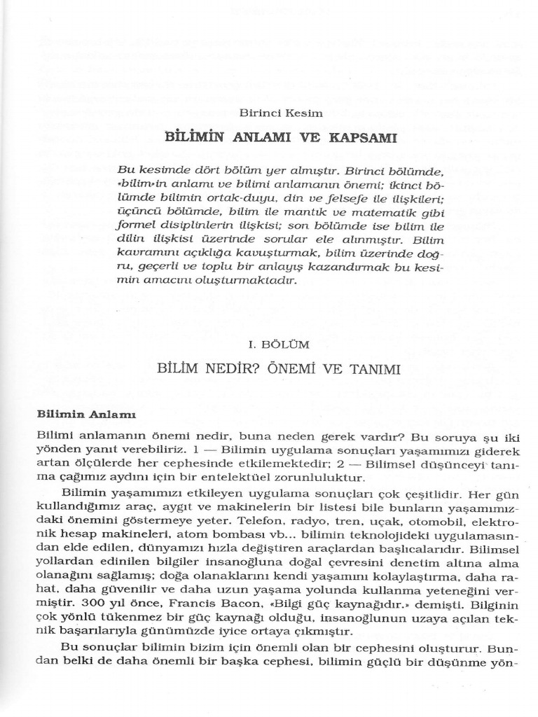 Bilim Nedir | PDF