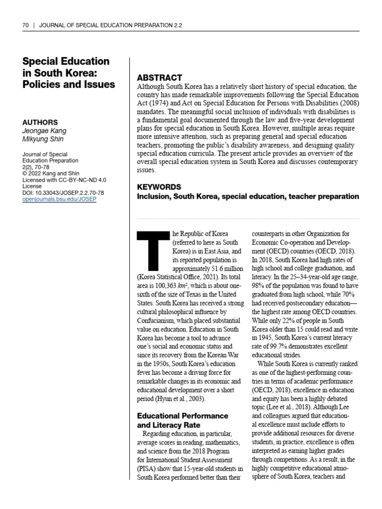 JOSEP+V2.2+70-78 | PDF | Special Education | Inclusion (Education)