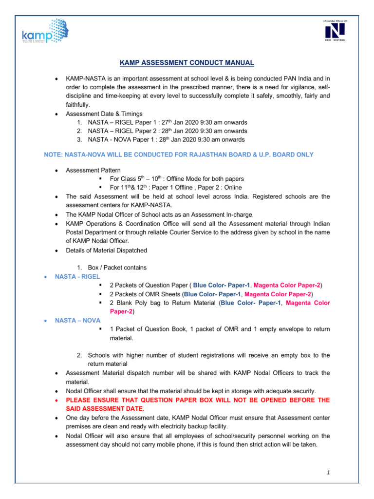 KAMP ConductBook | PDF