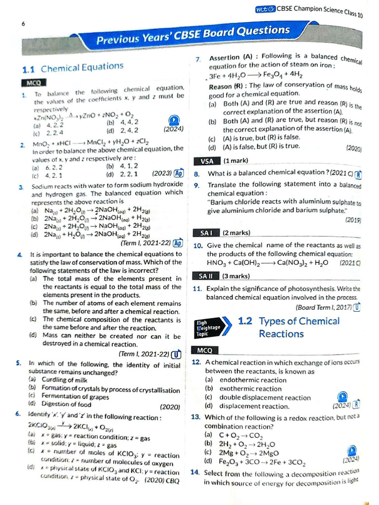 Chemistry 1 | PDF