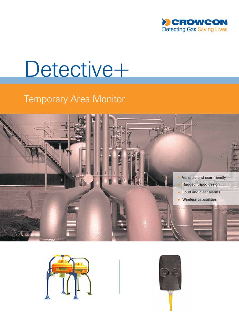 Crowcon Detective+: Area Gas Monitor | PDF | Gases | Chemical Substances