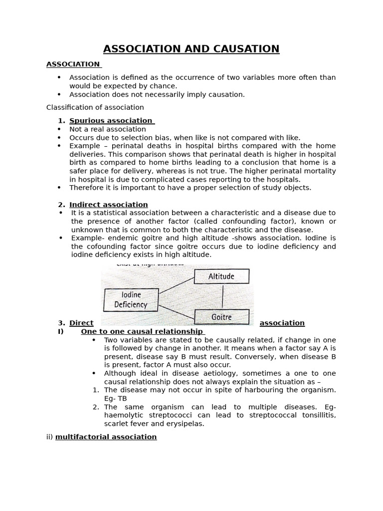 Understanding Association vs. Causation | PDF | Causality | Confounding