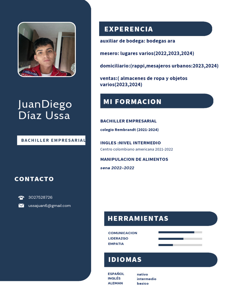 Currículo de Juan Diego Díaz Ussa | PDF