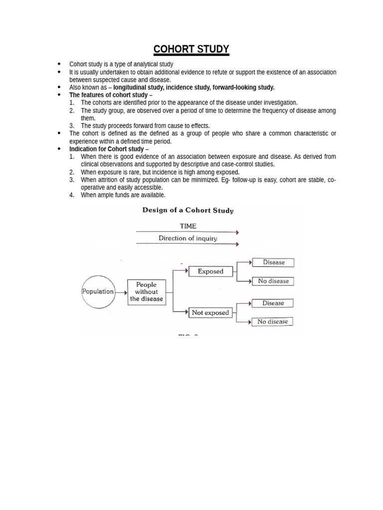 Cohort Study | PDF | Cohort Study | Medical Specialties
