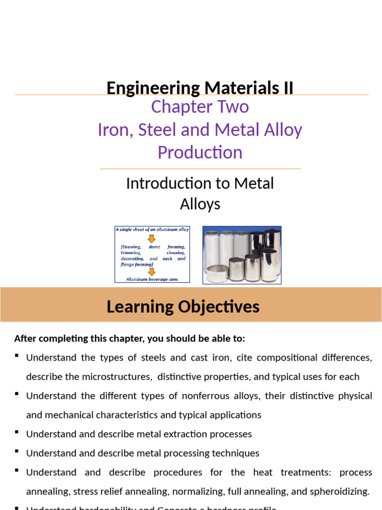 Metal Alloys: Types, Properties, and Processing | PDF | Steel | Alloy