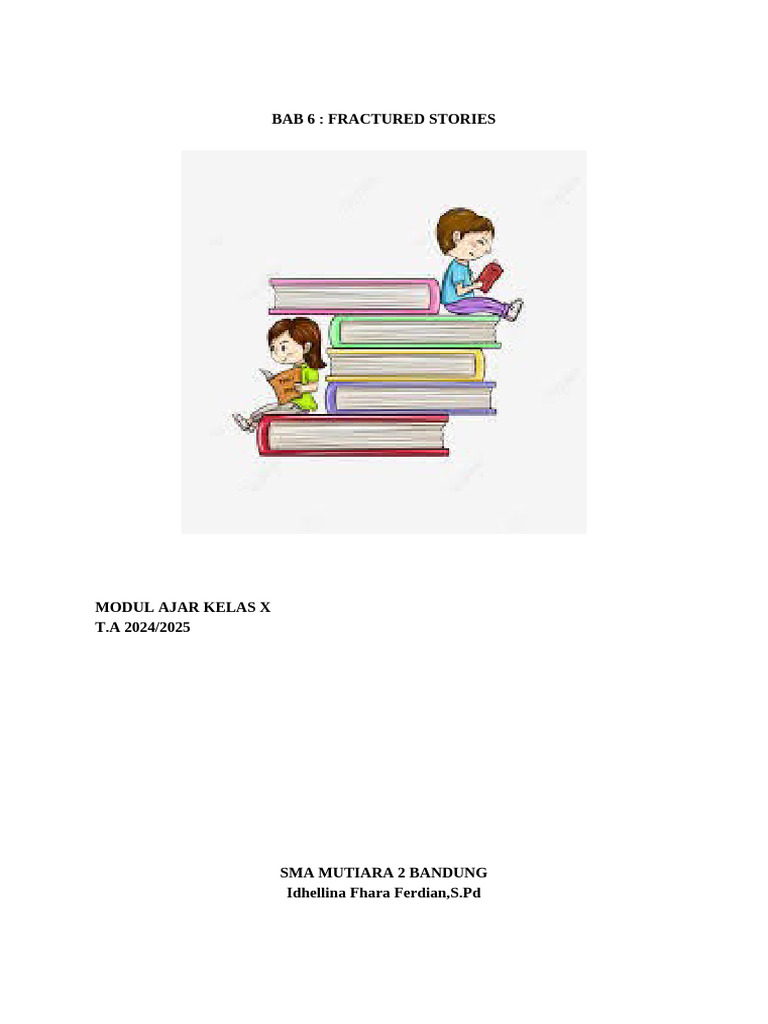 BAB 6 - Fractured Stories | PDF | Syntax | Grammar