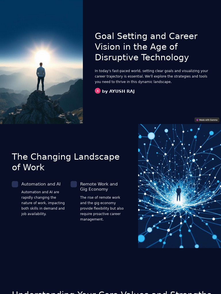 Goal Setting and Career Vision in The Age of Disruptive Technology ...