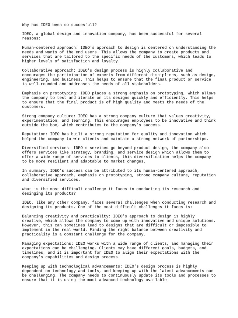 Ideo | PDF | Brand | Reputation