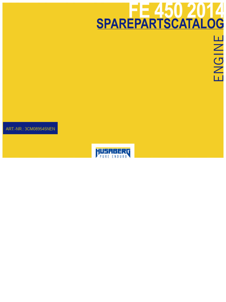 FE450 2014 Engine | PDF | Piston | Engines