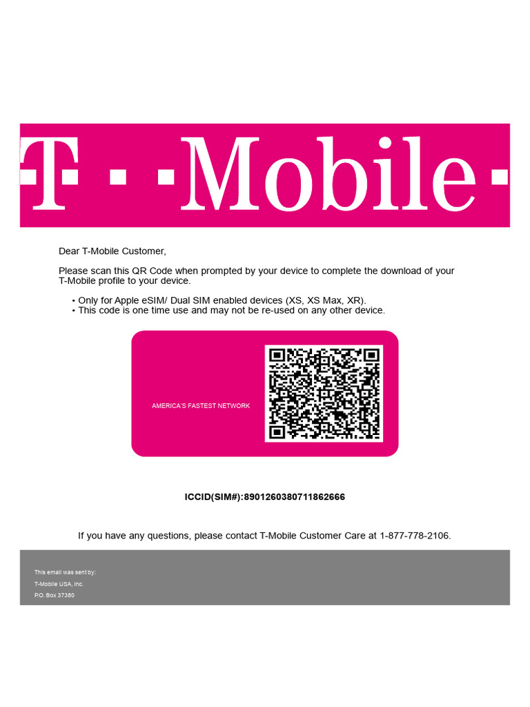 T-Mobile QR Code | PDF