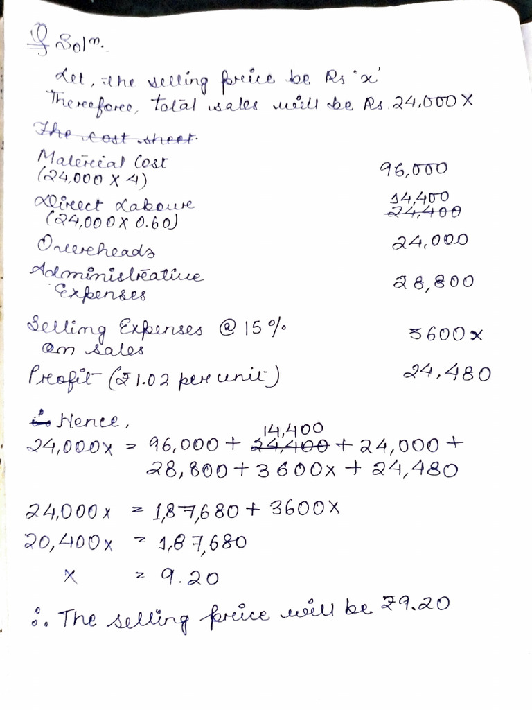 Accounts Assignment 2 | PDF