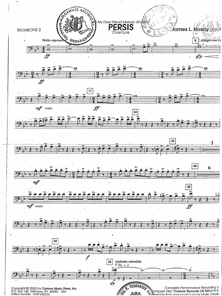 21 Trombón 2 - Persis Hosay - 231121 - 161929 | PDF