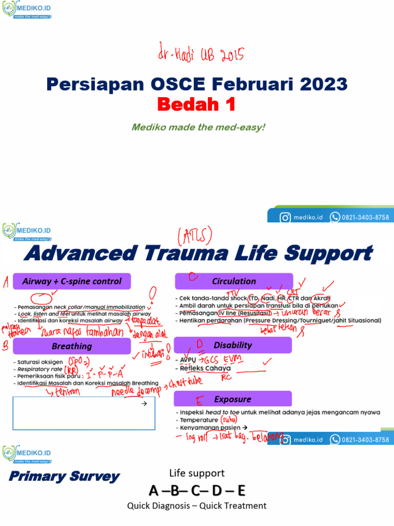 Osce Ukmmpd - Bedah 1 | PDF