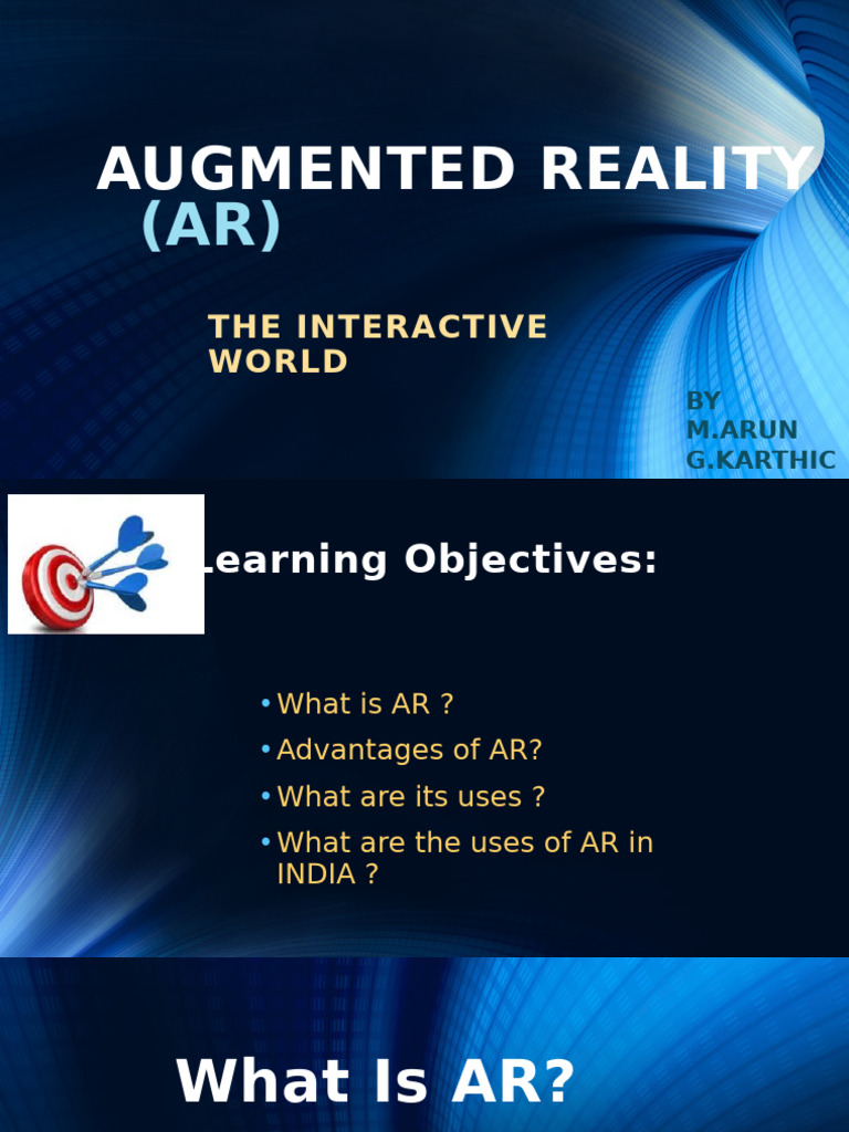 AR ppt | PDF