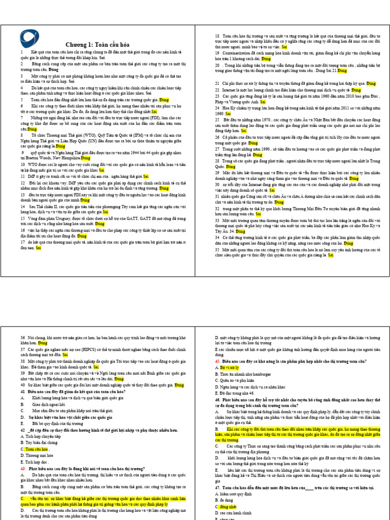 TN Theo Chương | PDF